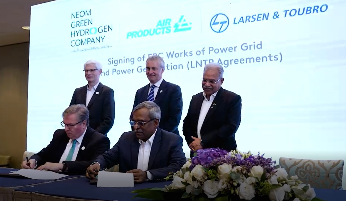 L&T Signed EPC Contract for NEOM's Green Hydrogen Project - SaudiGulf ...