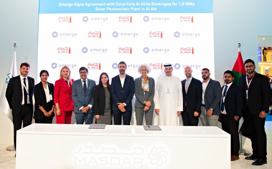 Emerge and Coca-Cola Al Ahlia Beverages Signs 1.8MW Solar PV Plant ...
