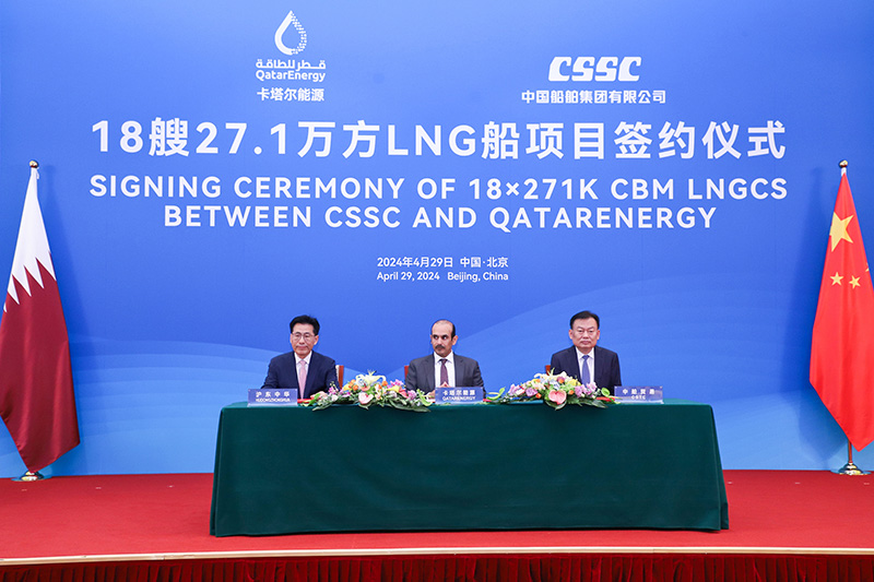 QatarEnergy Signs $6 Billion agreement with China State Shipbuilding ...