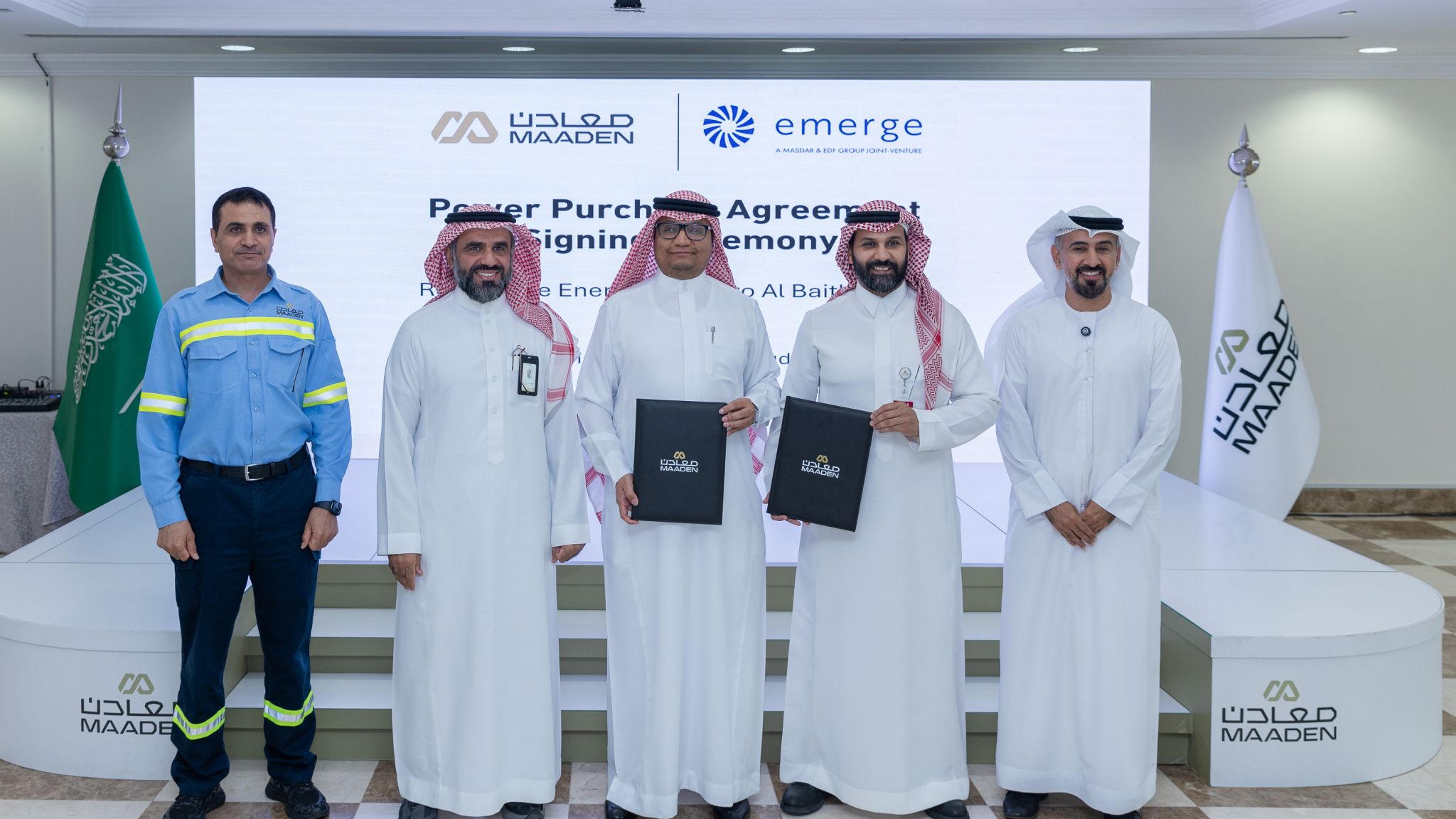Maaden and Emerge Signs PPA for Solar Power Project - SaudiGulf Projects